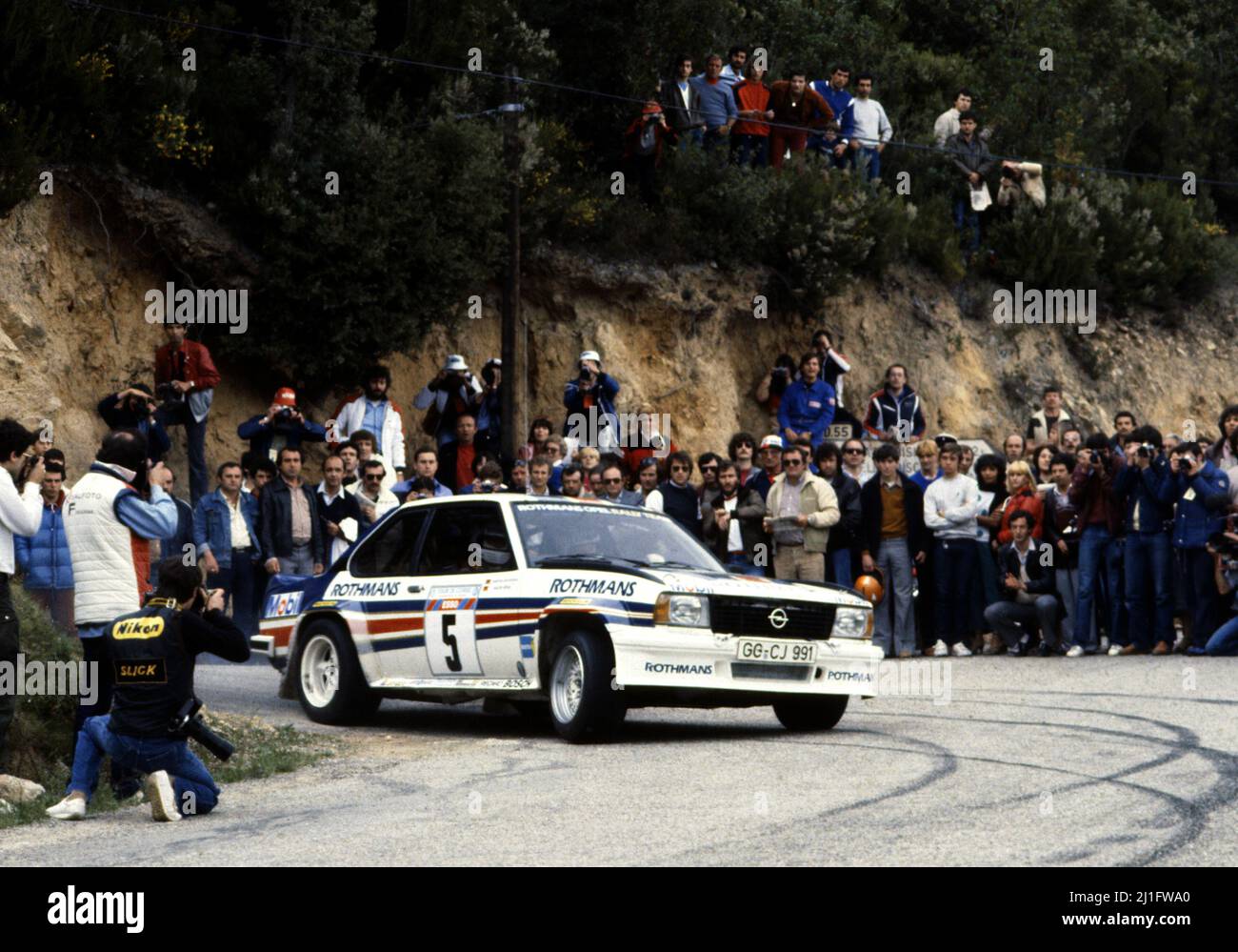 Walter Rohrl (GER) Christian Geistdorfer (GER) Opel Ascona 400 Gr4 ...
