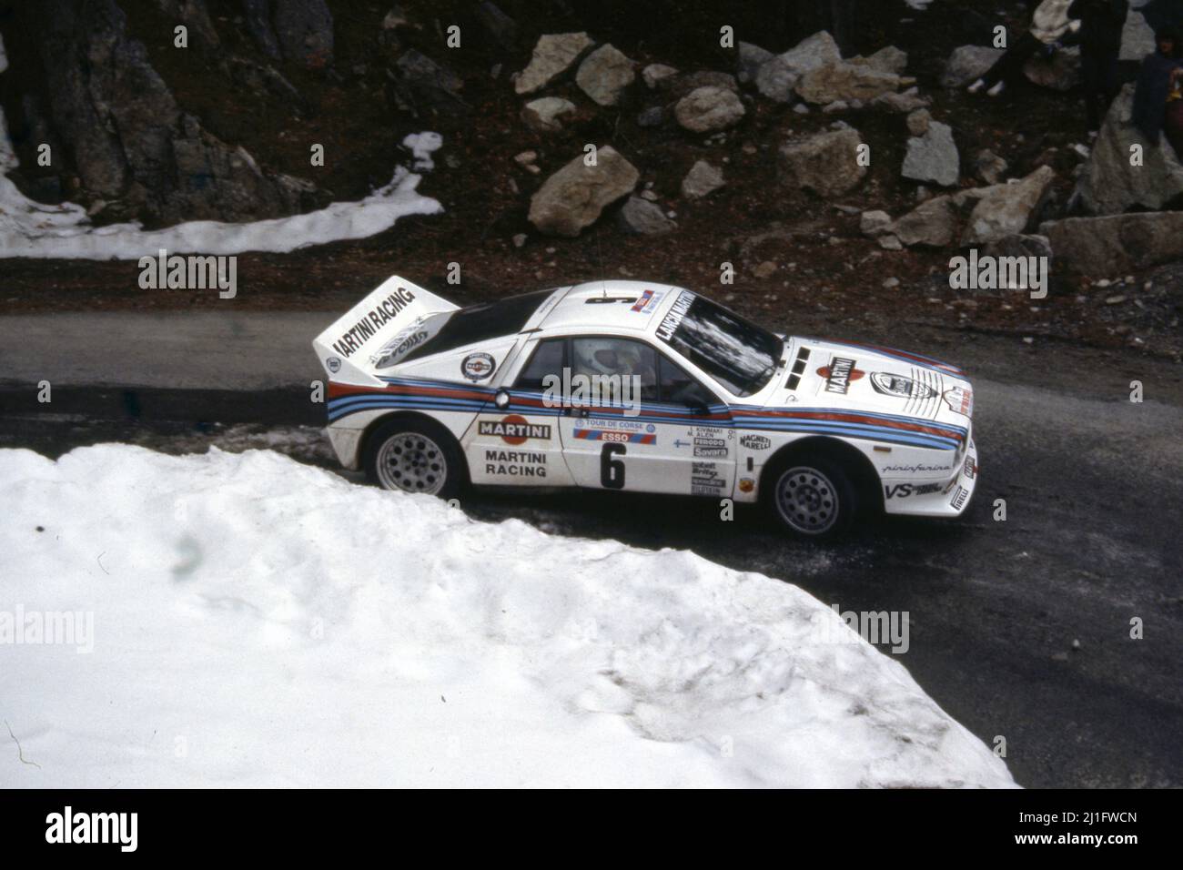 Markku Alen (FIN) Ilkka Kivimaki (FIN) Lancia Rally 037 GrB Martini ...
