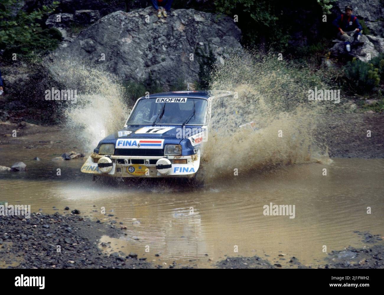 Leonidas (GR) Sokratis Kokkinis (GR) Renault 5 Turbo Gr4 Fina A.E Stock ...