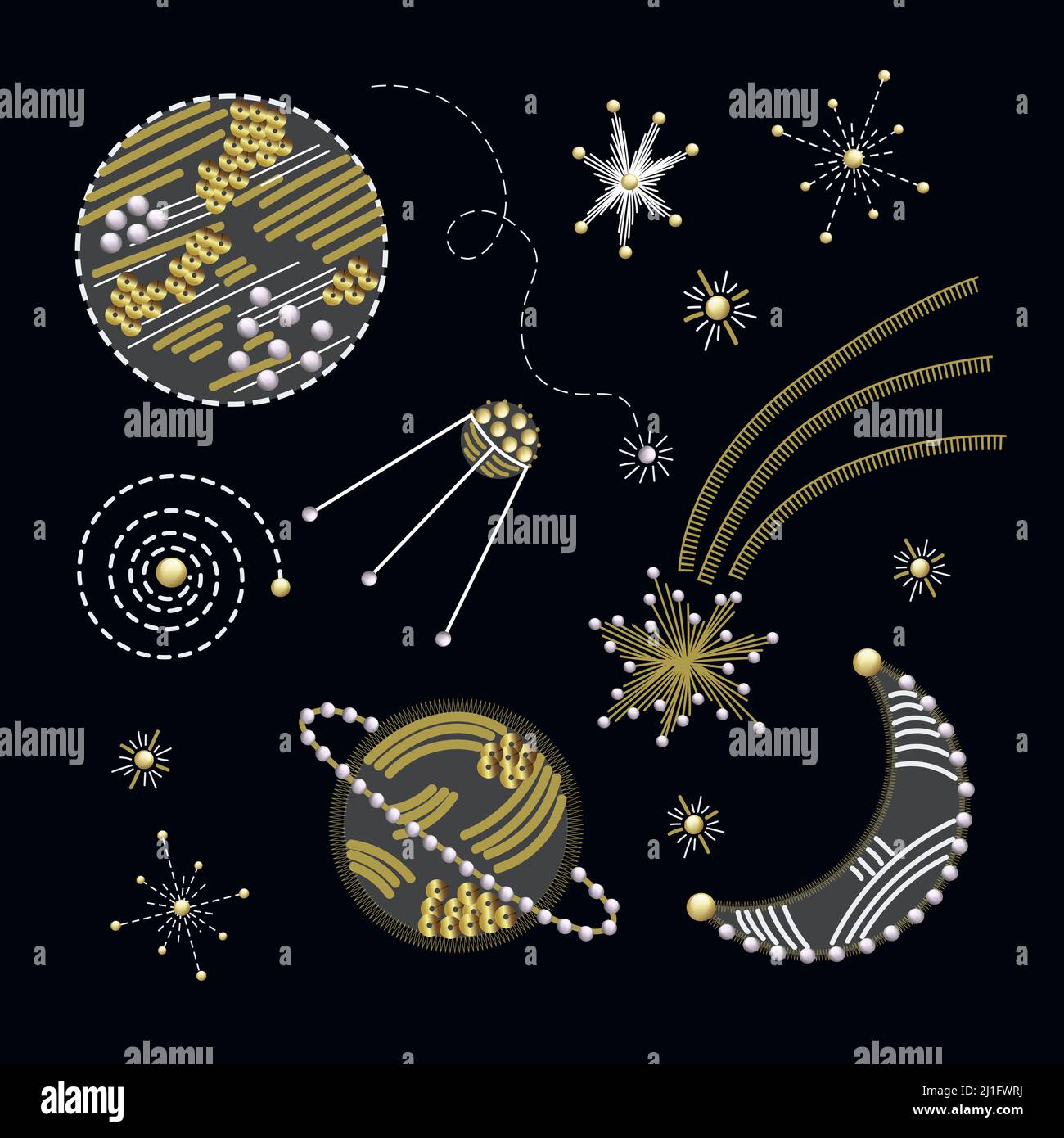Space stars comets galaxy Stock Vector Images - Alamy