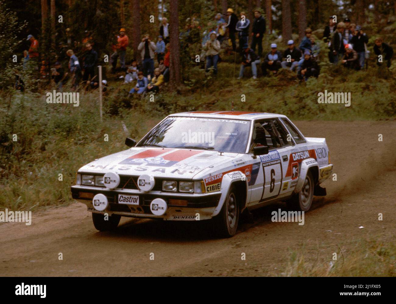Timo Salonen (FIN) Seppo Harjanne (FIN) Nissan Datsun Silvia Turbo Gr2 ...