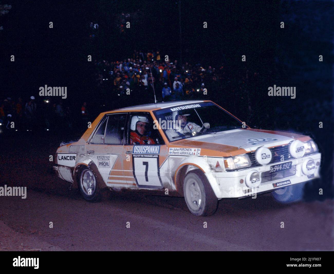 Pentti Airikkala (FIN) Juha Piironen (FIN) Mitsubishi Lancer Turbo Gr4 ...