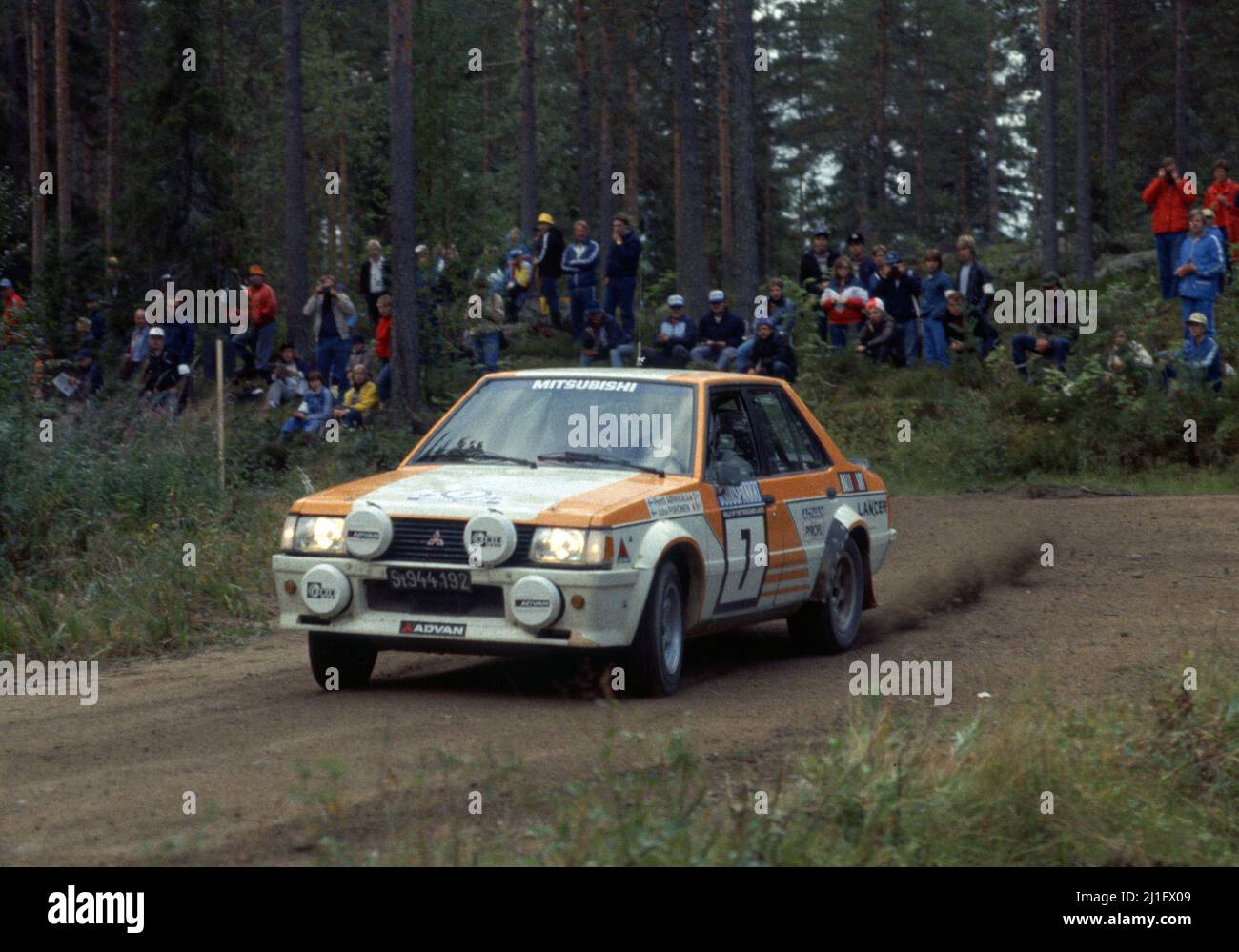 Pentti Airikkala (FIN) Juha Piironen (FIN) Mitsubishi Lancer Turbo Gr4 ...