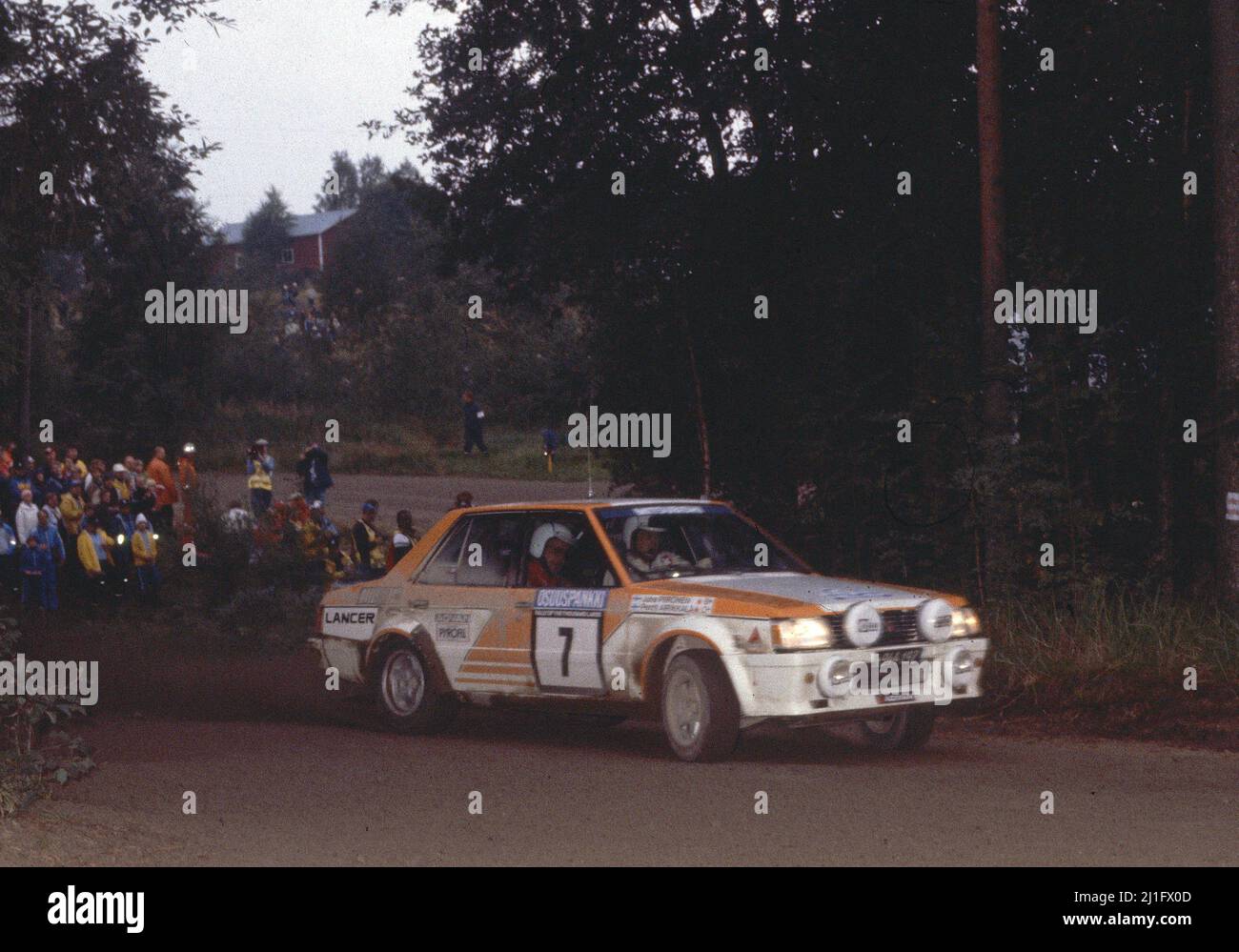 Pentti Airikkala (FIN) Juha Piironen (FIN) Mitsubishi Lancer Turbo Gr4 ...