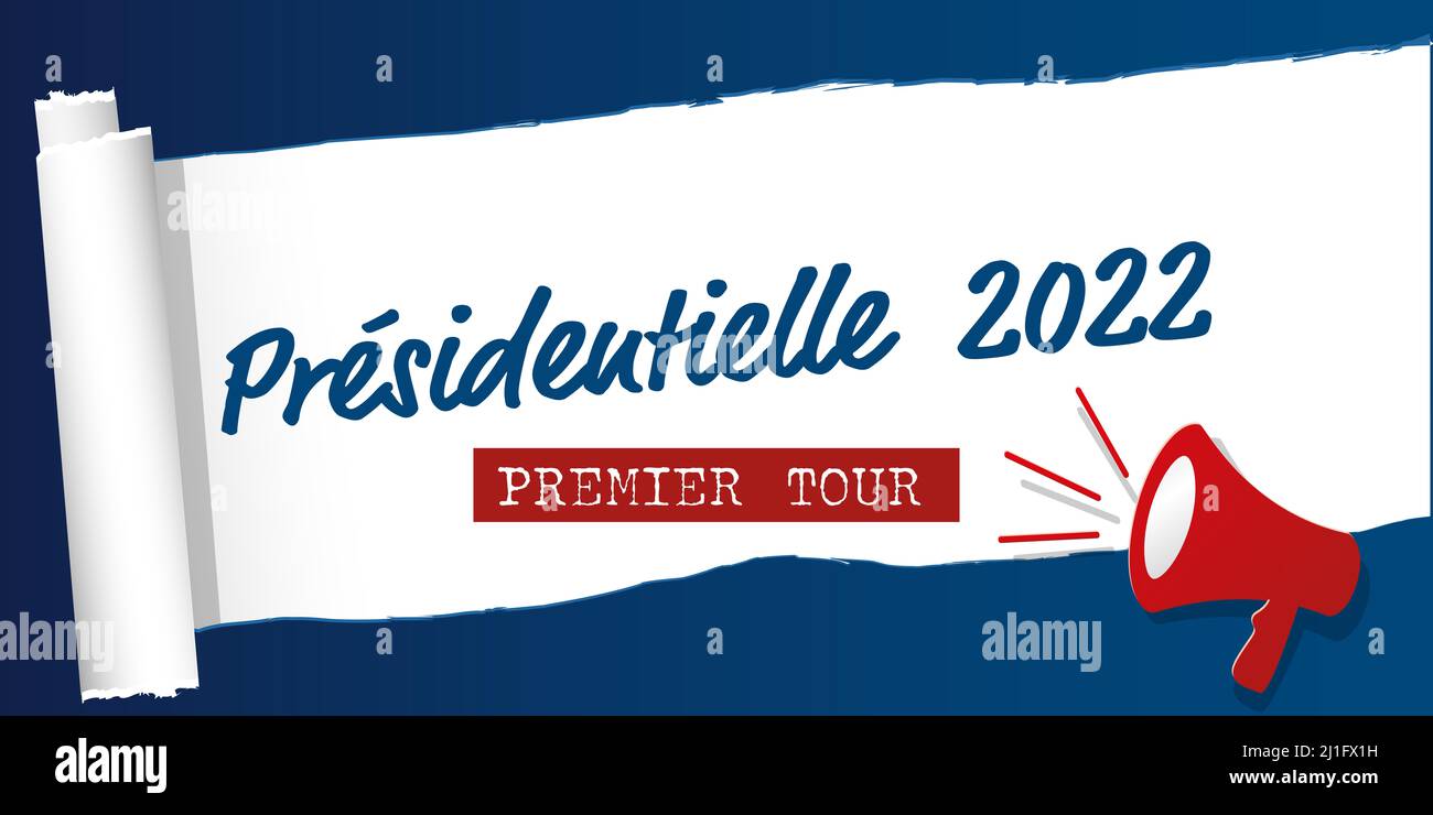 French presidential election vote illustration Stock Photo - Alamy