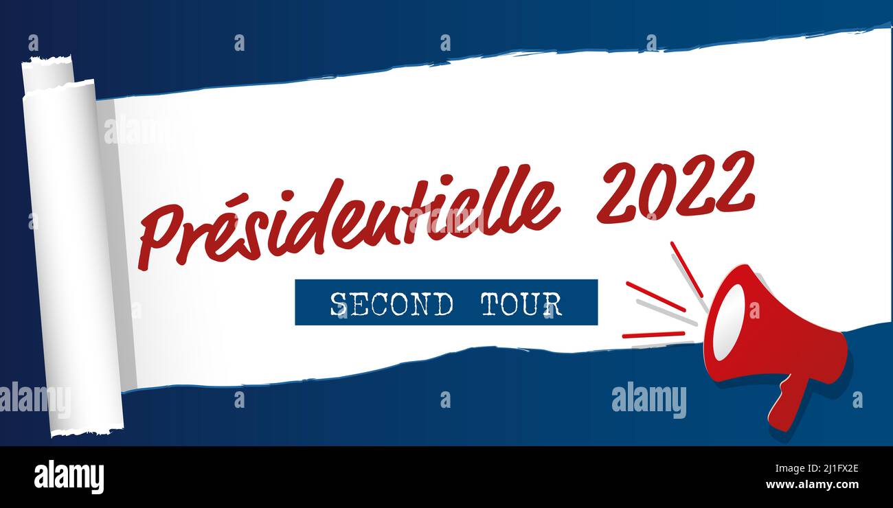 French presidential election vote illustration Stock Photo - Alamy