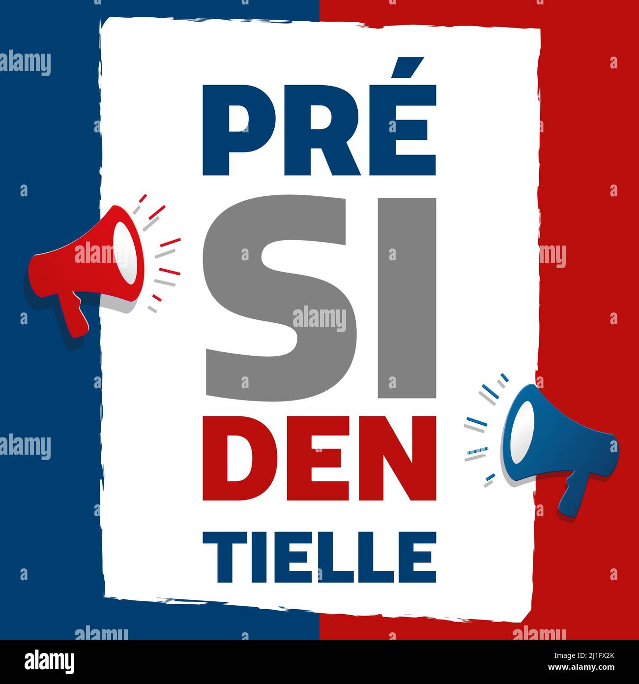 French presidential election vote illustration Stock Photo - Alamy