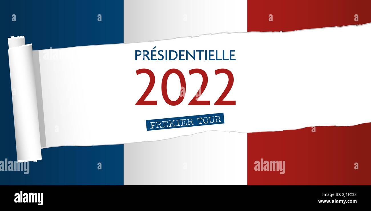 French presidential election vote illustration Stock Photo - Alamy