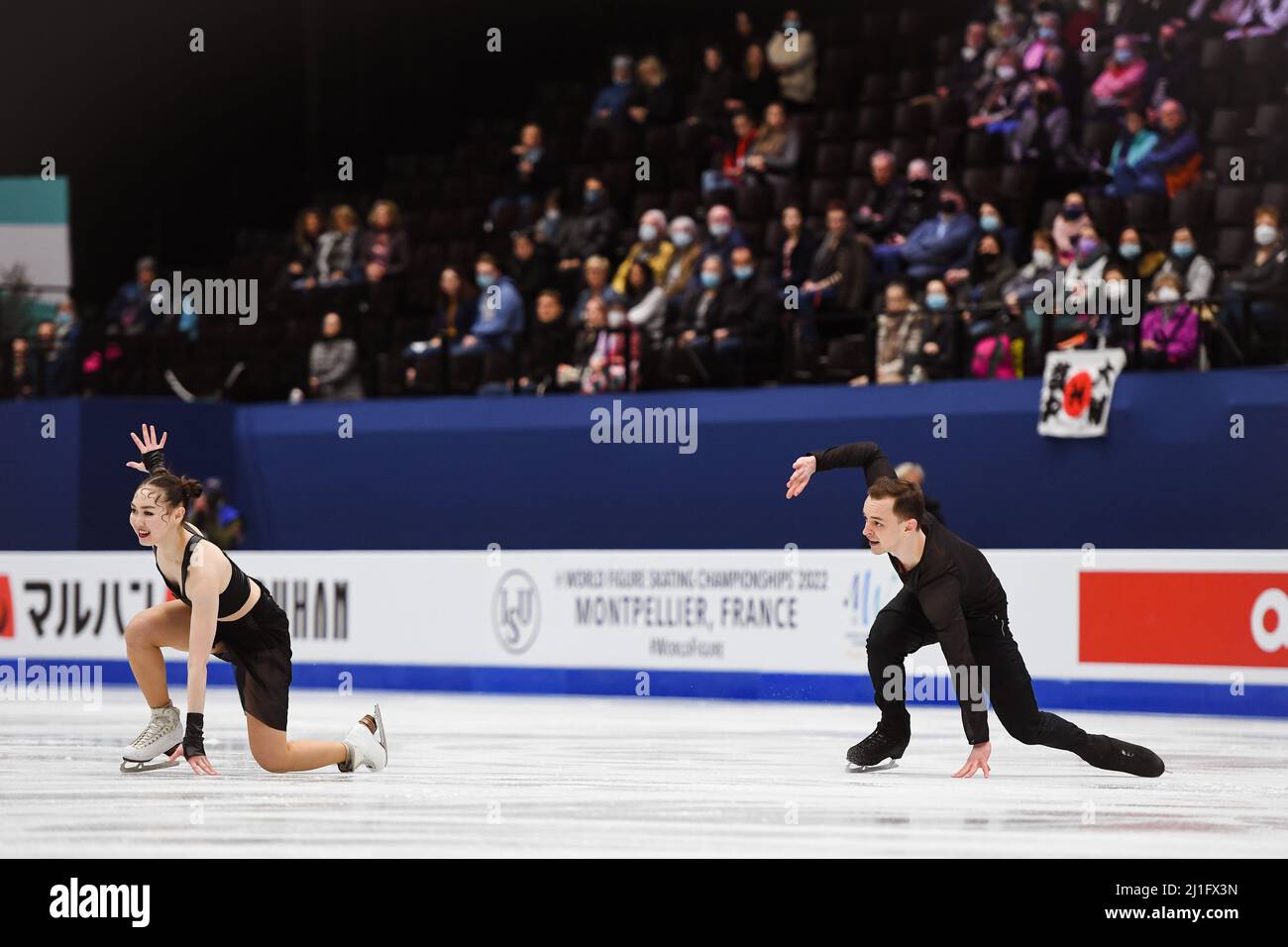 Gaukhar NAURYZOVA & Boyisangur DATIEV (KAZ), during Ice Dance Rhythm ...