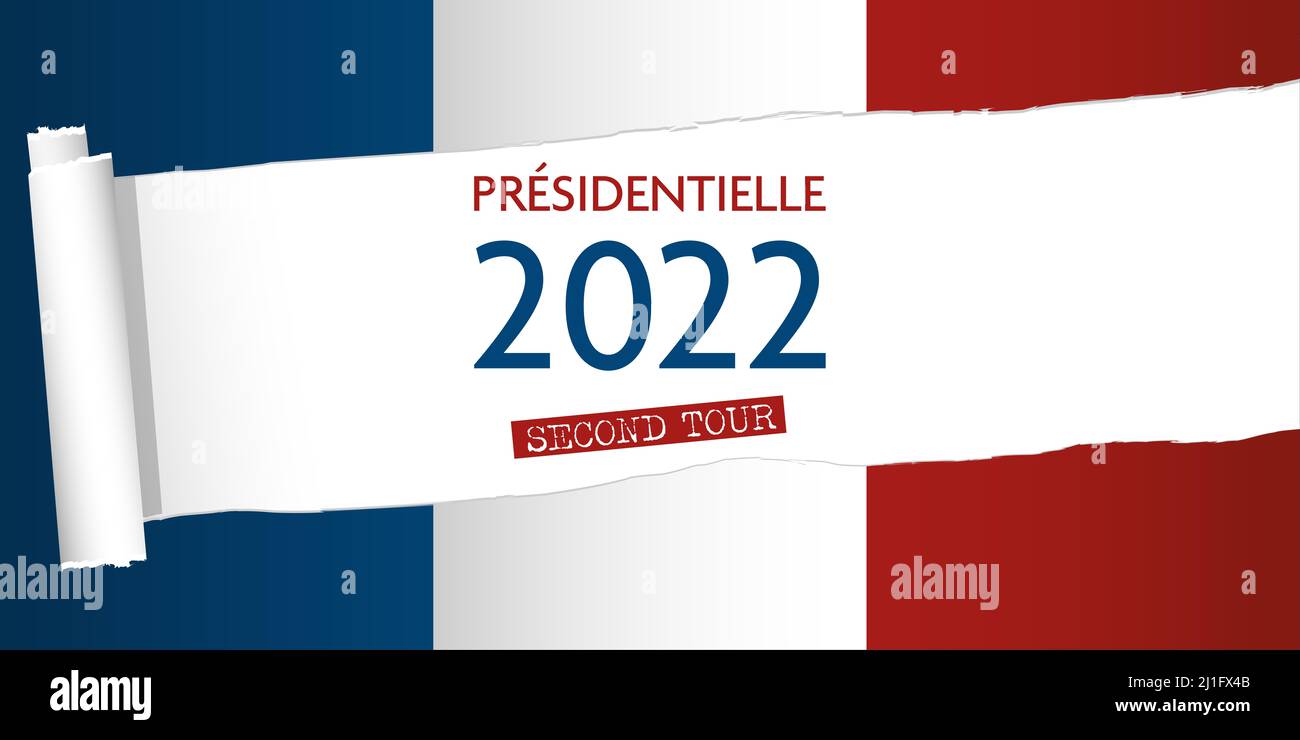 French presidential election vote illustration Stock Photo - Alamy