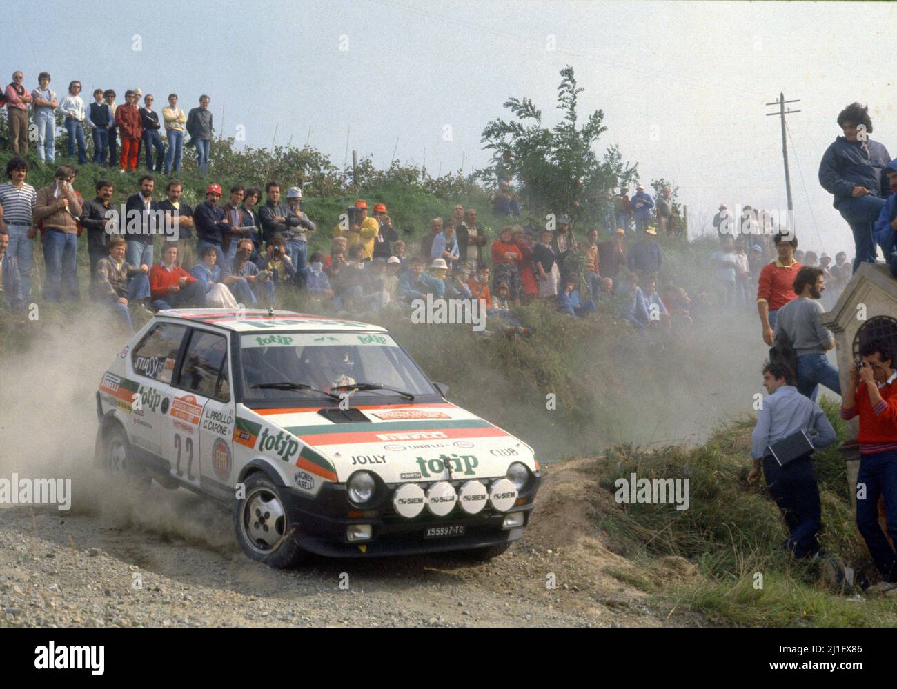Carlo Capone (ITA) Luigi Pirollo (ITA) Fiat Ritmo Abarth 125 GrN Jolly ...
