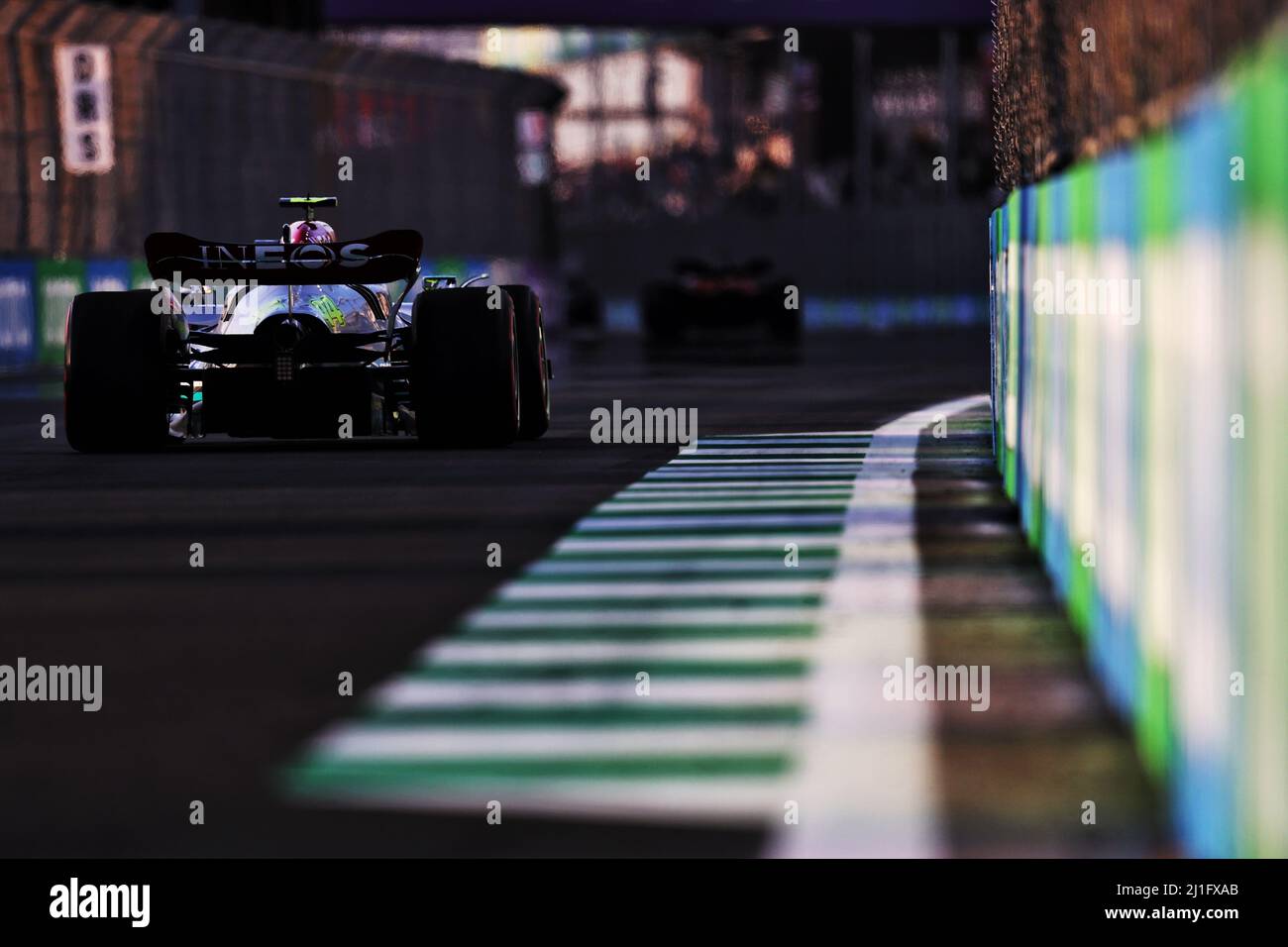 Jeddah, Saudi Arabia. 25th Mar, 2022. Lewis Hamilton (GBR) Mercedes AMG ...
