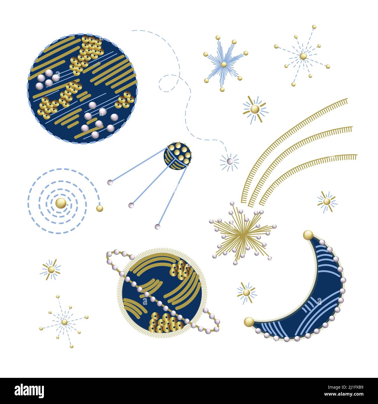 Space stars comets galaxy Cut Out Stock Images & Pictures - Alamy