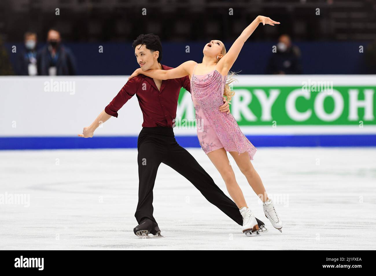 Holly HARRIS & Jason CHAN (AUS), during Ice Dance Rhythm Dance, at the ...