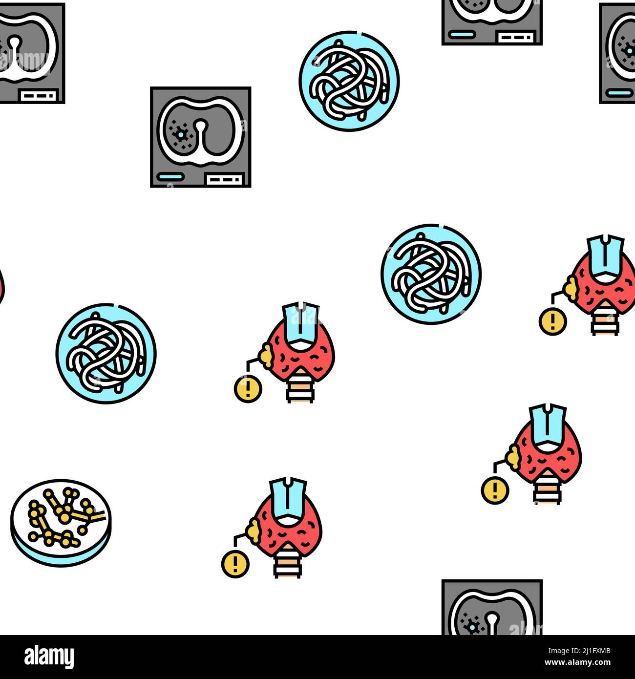 Bacteria Infection Vector Seamless Pattern Stock Vector Image & Art - Alamy