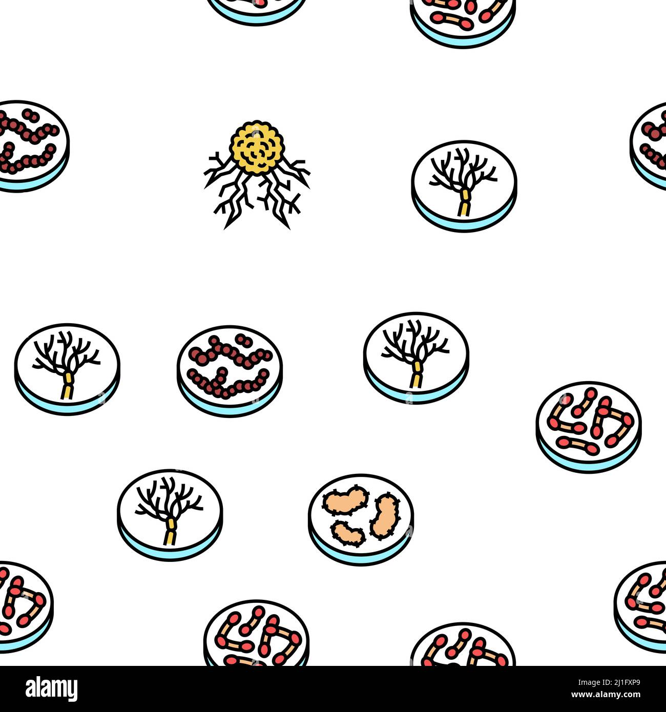 Bacteria Infection Vector Seamless Pattern Stock Vector Image & Art - Alamy