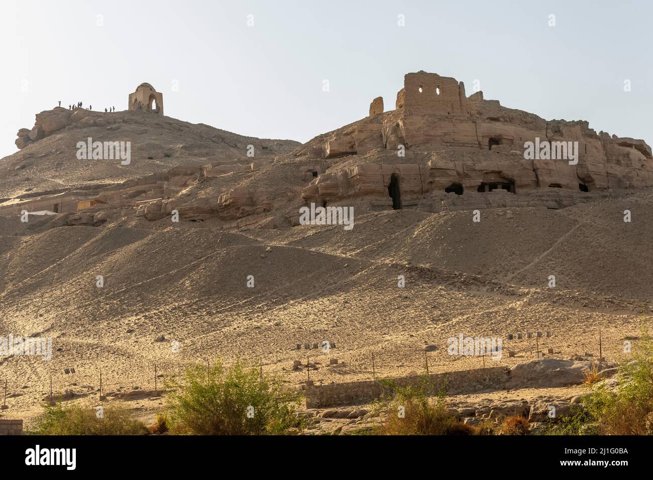 Qubbet el-Hawa hilltop shrine and tombs of the nobles on the west bank ...