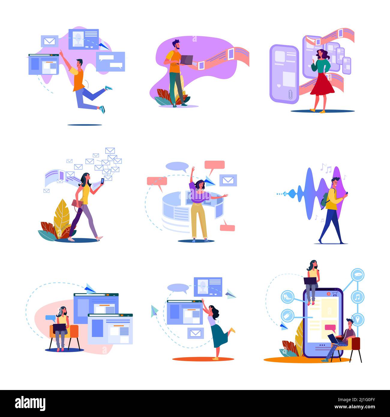 Using interactive screen Stock Vector Images - Alamy