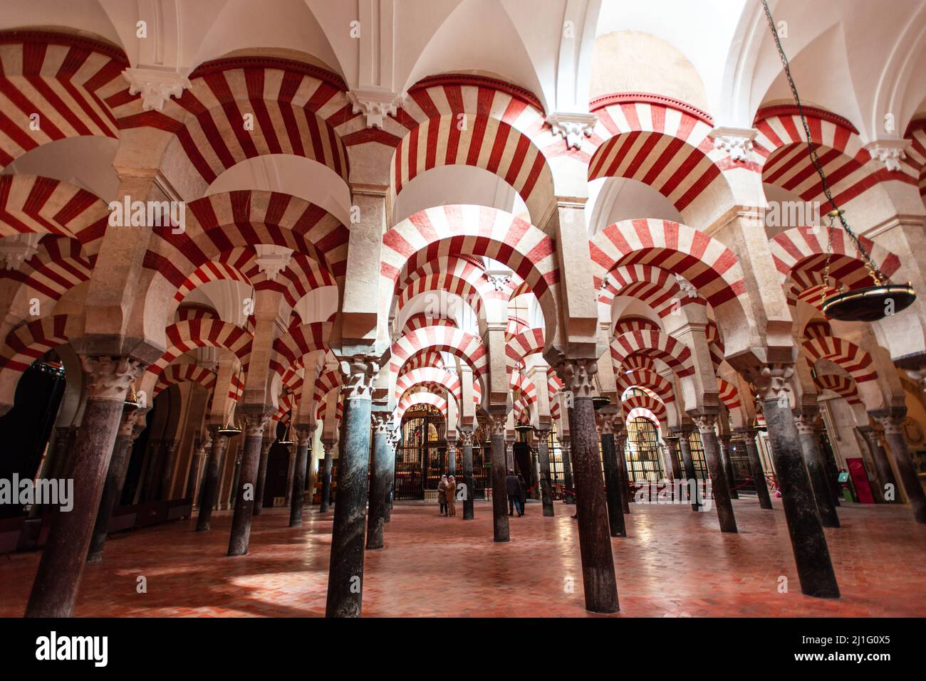 Moorish arches in the former mosque now cathedral, Córdoba, Cordoba ...