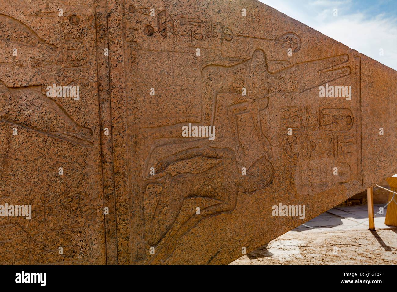 Obelisk of Queen Hatshepsut at Karnak, prior to its re-erection in ...