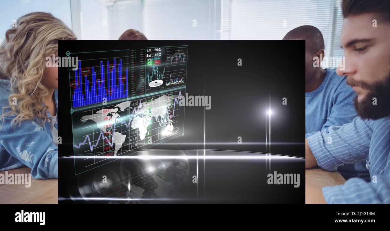 Animation data processing digital screen hi-res stock photography and ...