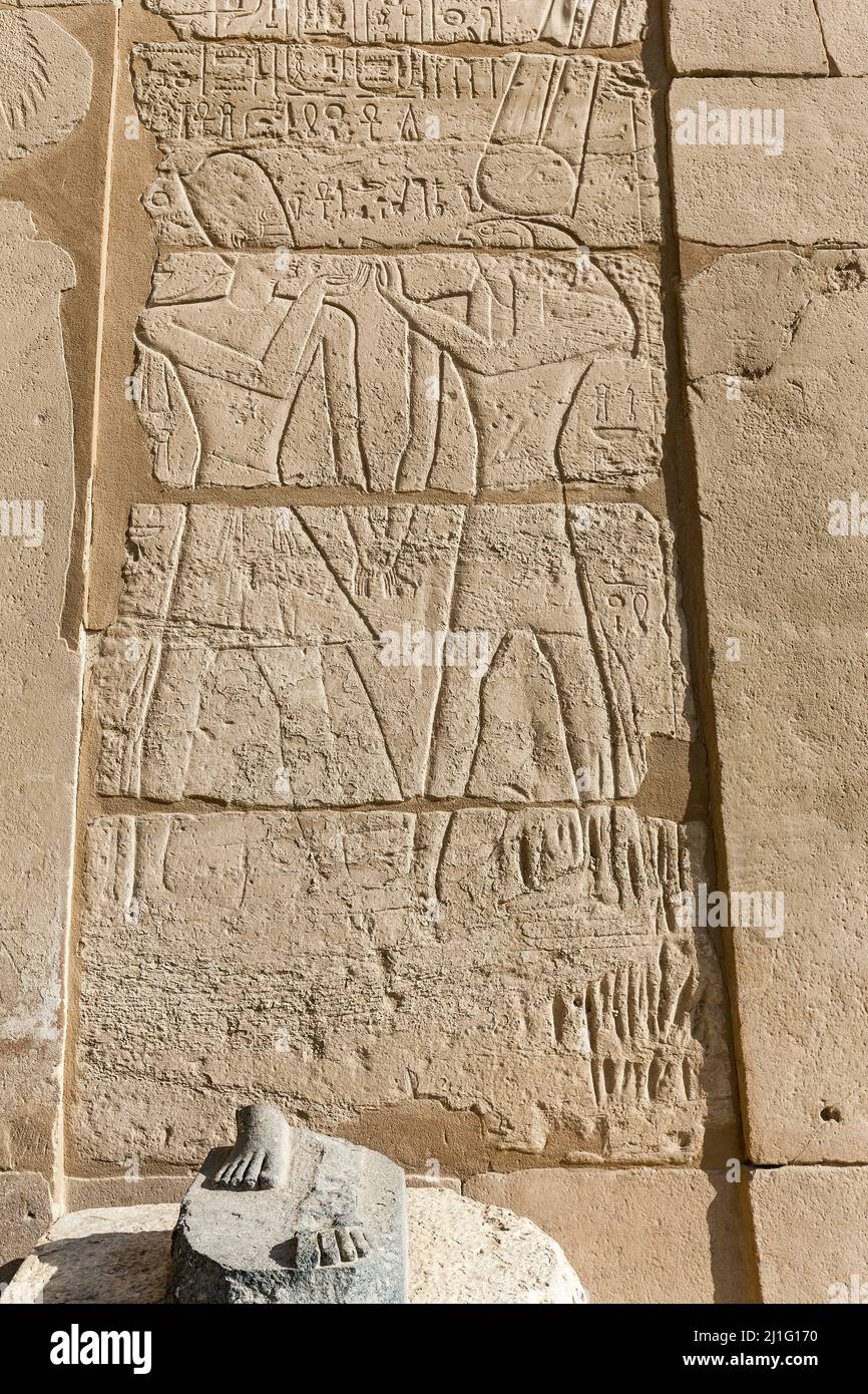 Amenhotep iv bas relief hi-res stock photography and images - Alamy