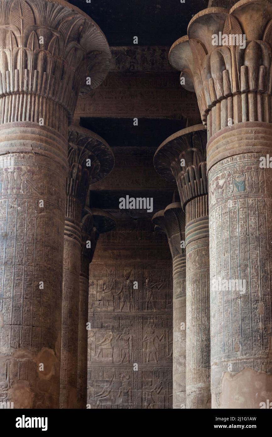Interior of the Temple of Khnum, Esna, Egypt Stock Photo - Alamy