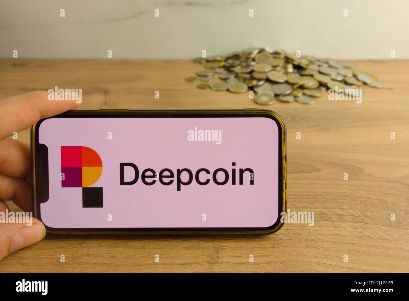 Deepcoin logo hi-res stock photography and images - Alamy