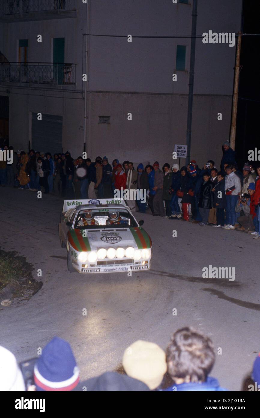 Carlo Capone (ITA) Luigi Pirollo (ITA) Lancia Rally 037 GrB Jolly Club ...