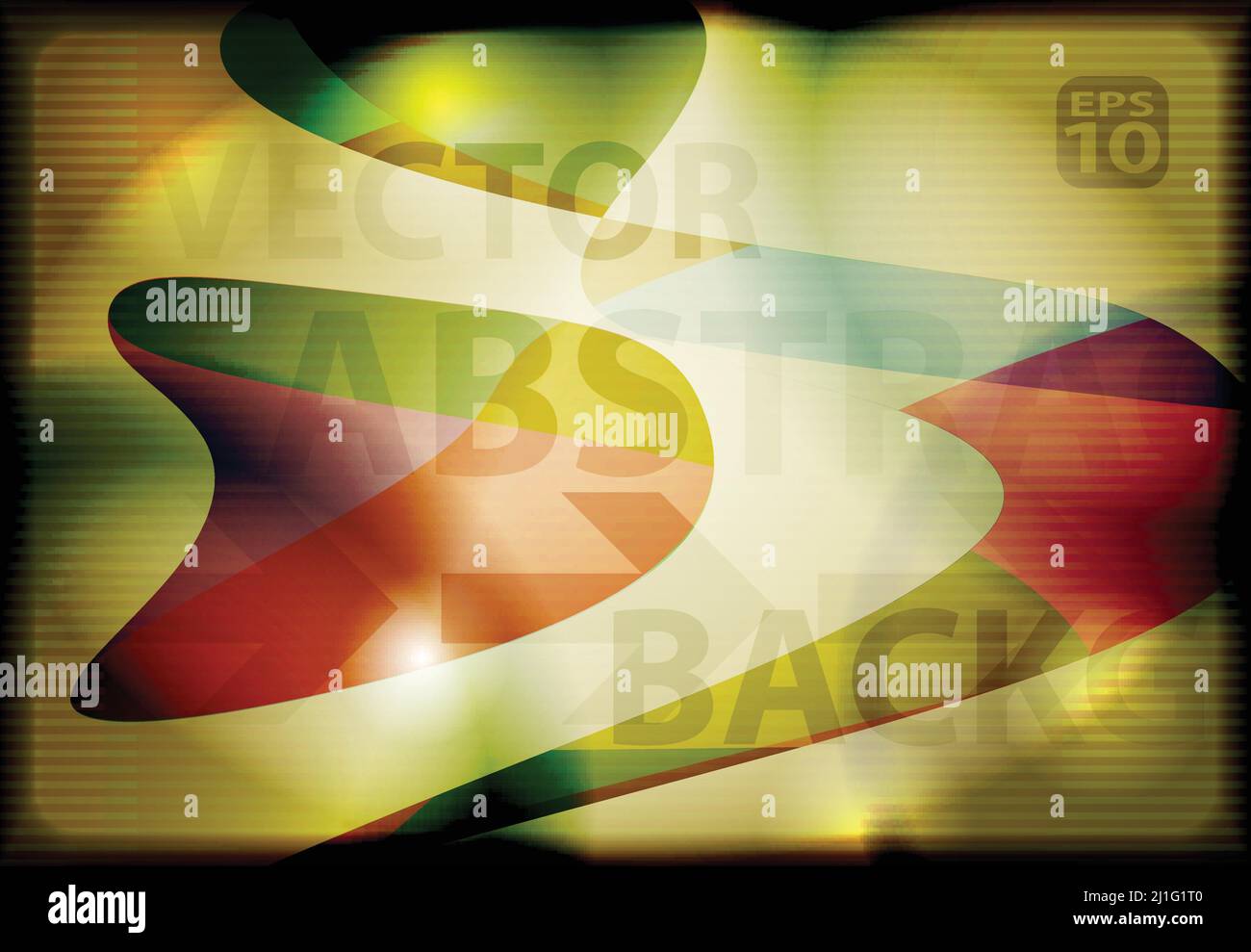 Abstract dark template with rounded color shapes. Vector graphic ...