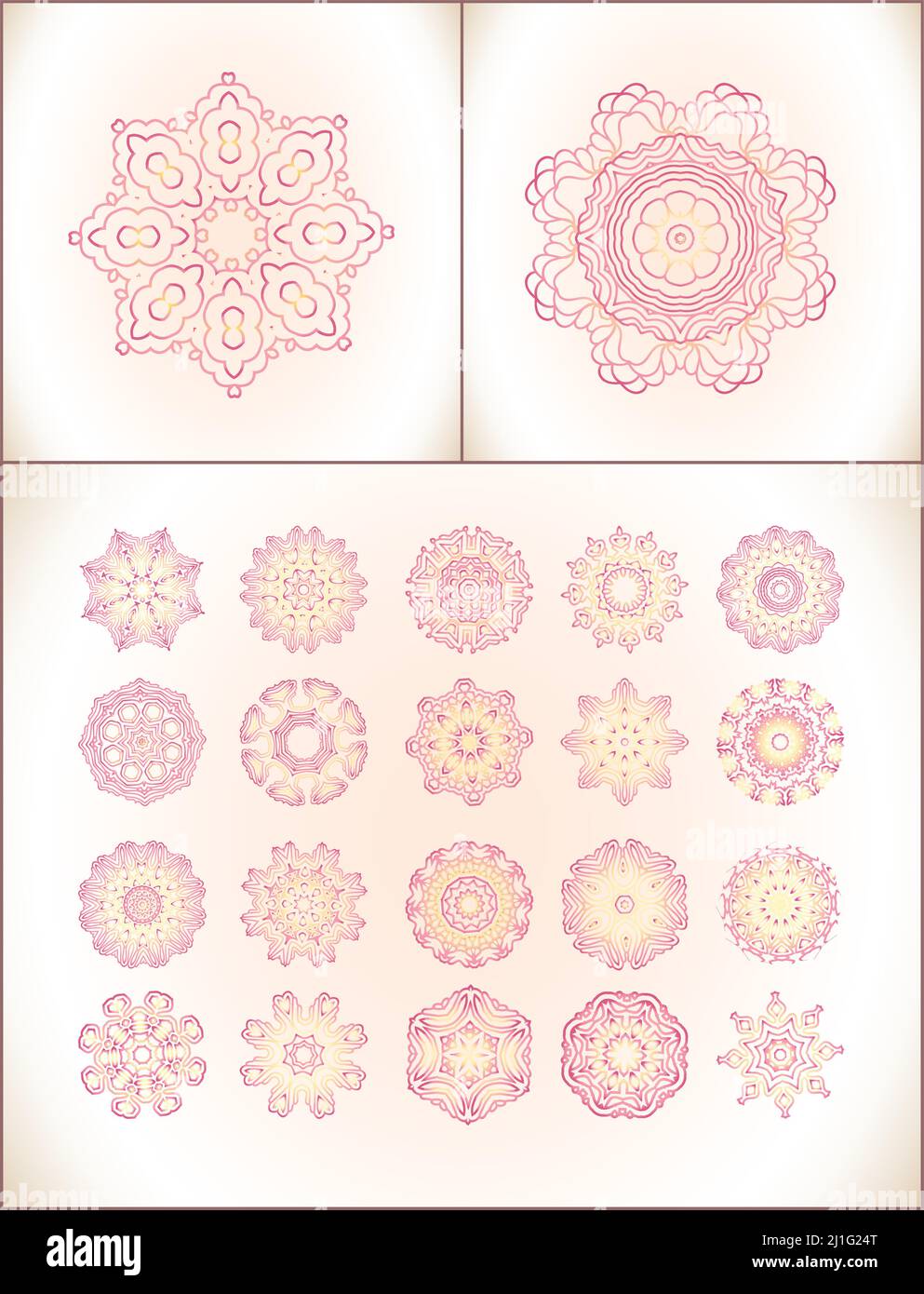 Cute flower pink color Stock Vector Images - Alamy