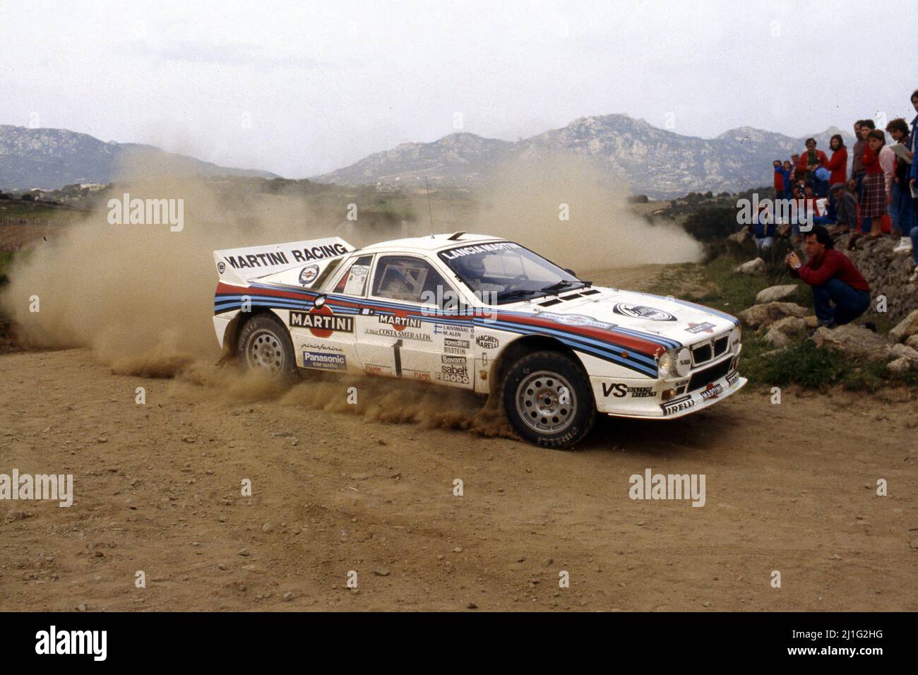 Markku Alen (FIN) Ilkka Kivimaki (FIN) Lancia Rally 037 GrB Martini ...