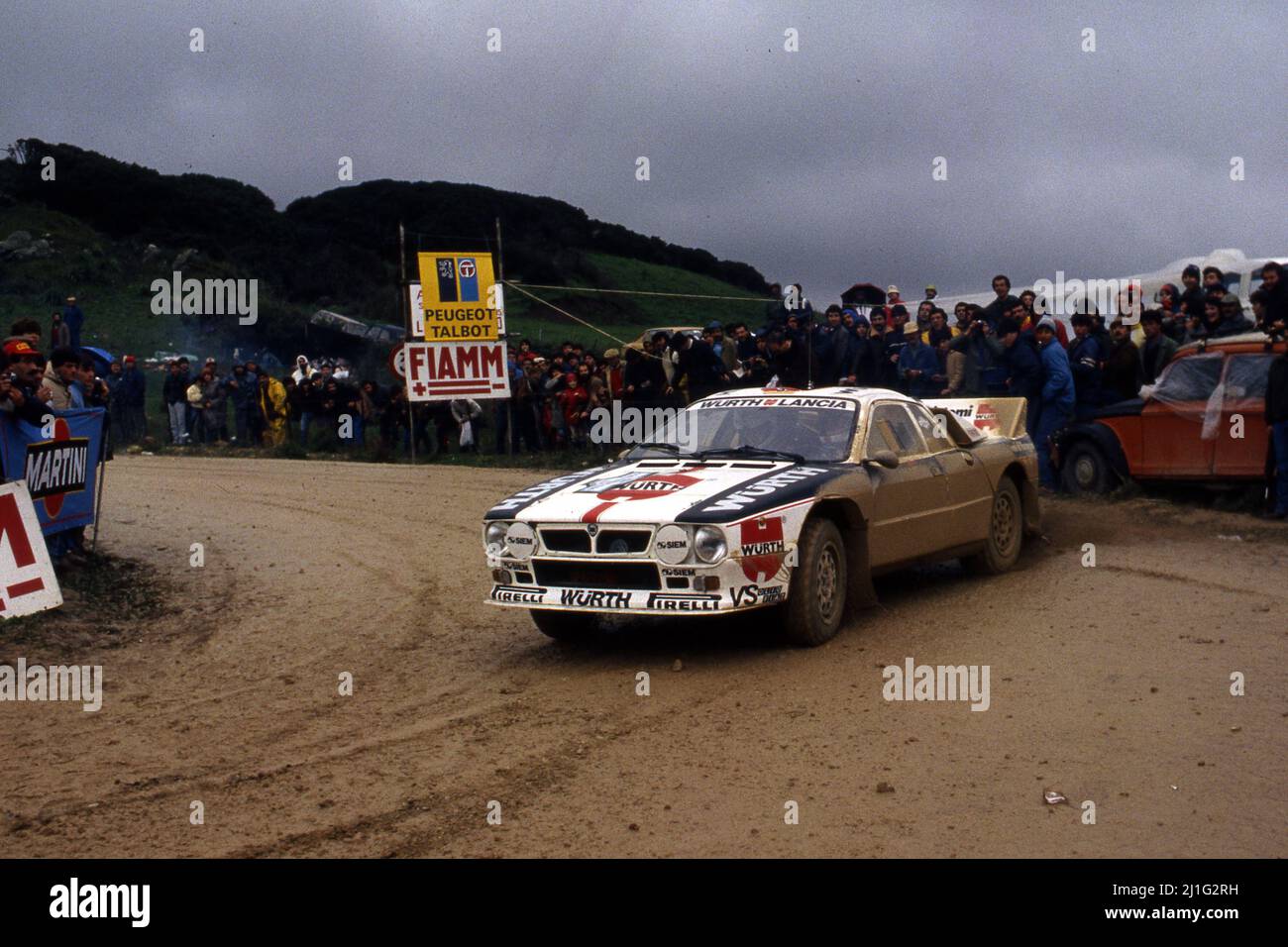 Fabrizio Tabaton (ITA) Luciano Tedeschini (ITA) Lancia Rally 037 GrB Grifone Wurth 2nd position ...