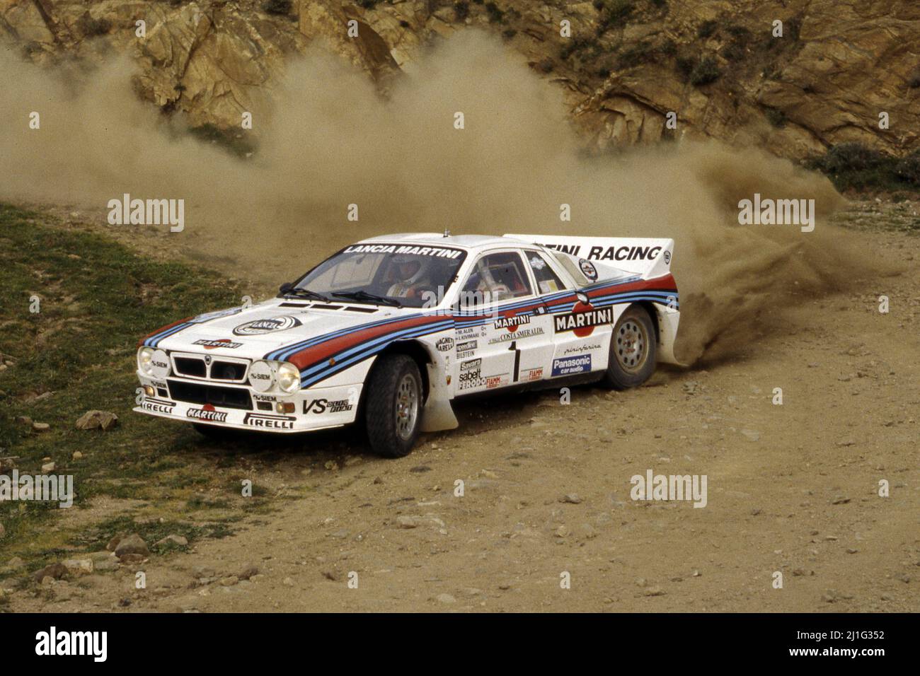 Markku Alen (FIN) Ilkka Kivimaki (FIN) Lancia Rally 037 GrB Martini ...
