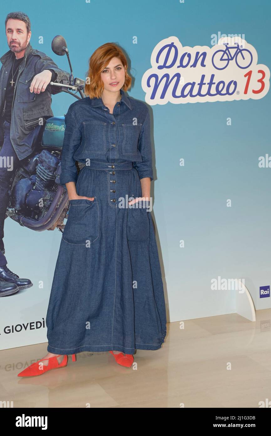 Maria Chiara Giannetta attends the photocall of the Rai fiction Don ...