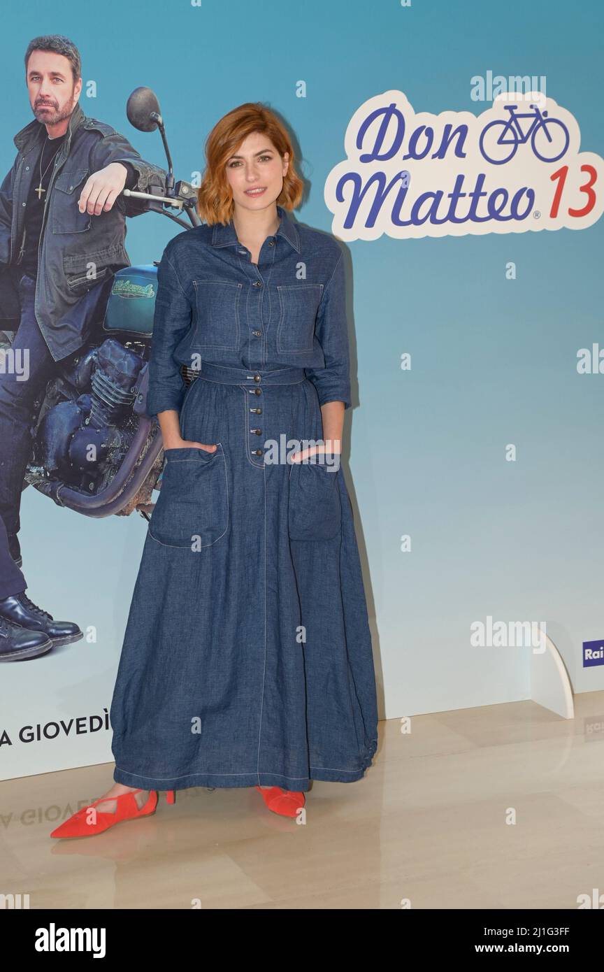 Maria Chiara Giannetta attends the photocall of the Rai fiction Don ...