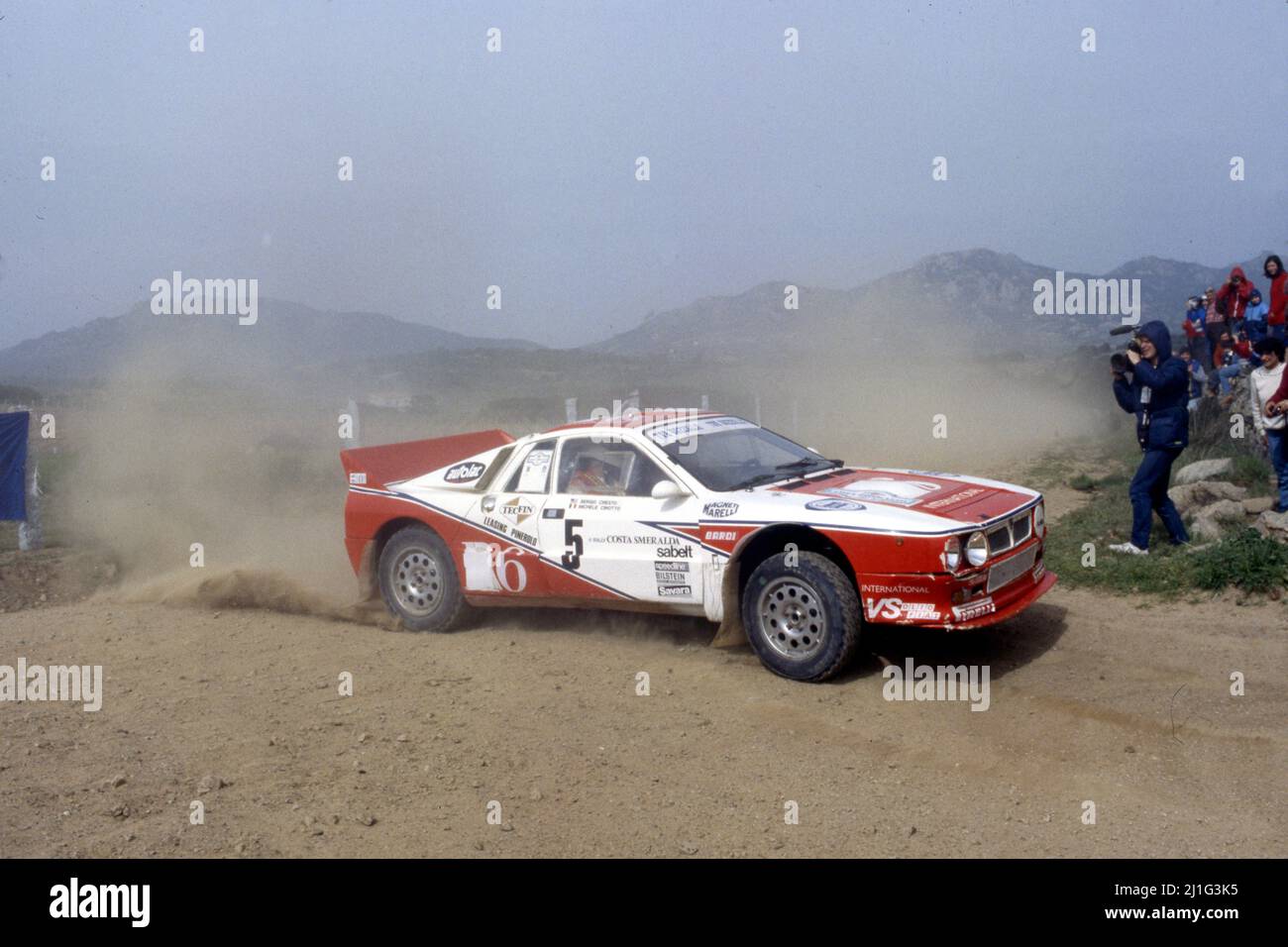 Michele Cinotto (ITA) Sergio Cresto (USA) Lancia Rally 037 GrB Tre ...