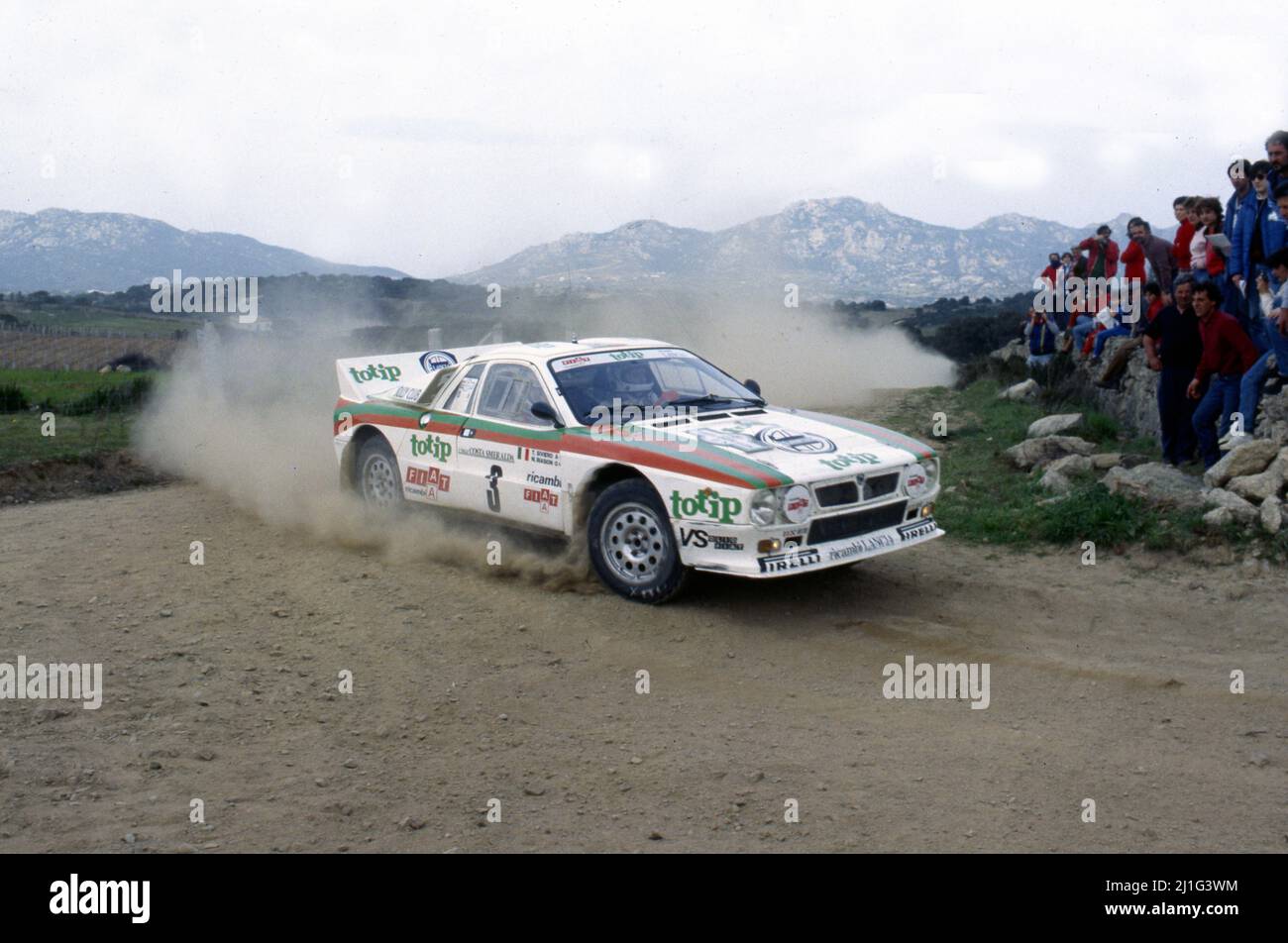 Massimo Miki Biasion (ITA) Tiziano Siviero (ITA) Lancia Rally 037 GrB ... Massimo Miki Biasion (ITA) Tiziano Siviero (ITA) Lancia Rally 037 GrB ...