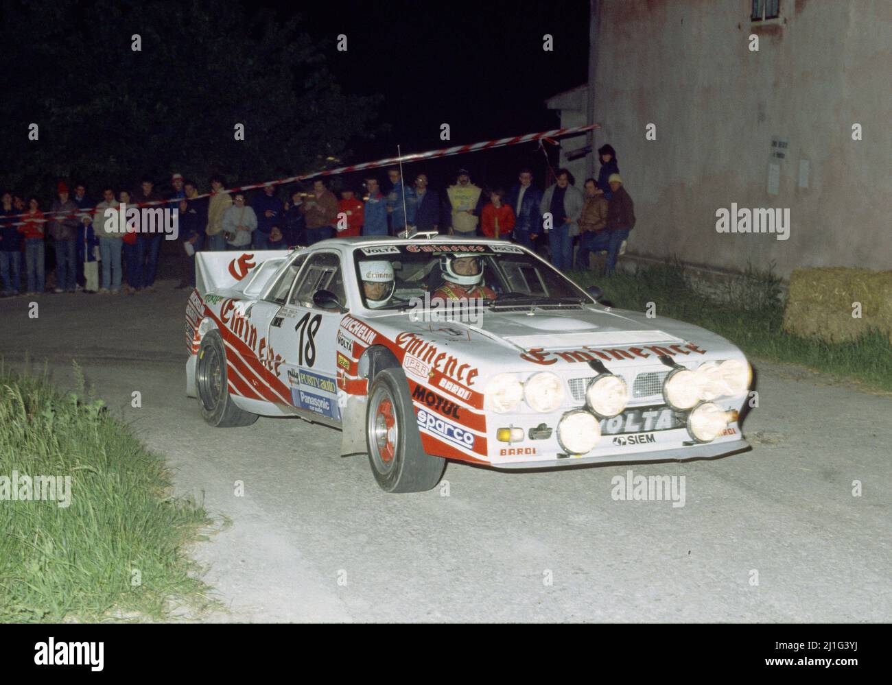Sivel (FRA) Saetz (FRA) Lancia Rally 037 GrB Eminence Rally Team Jolly ...