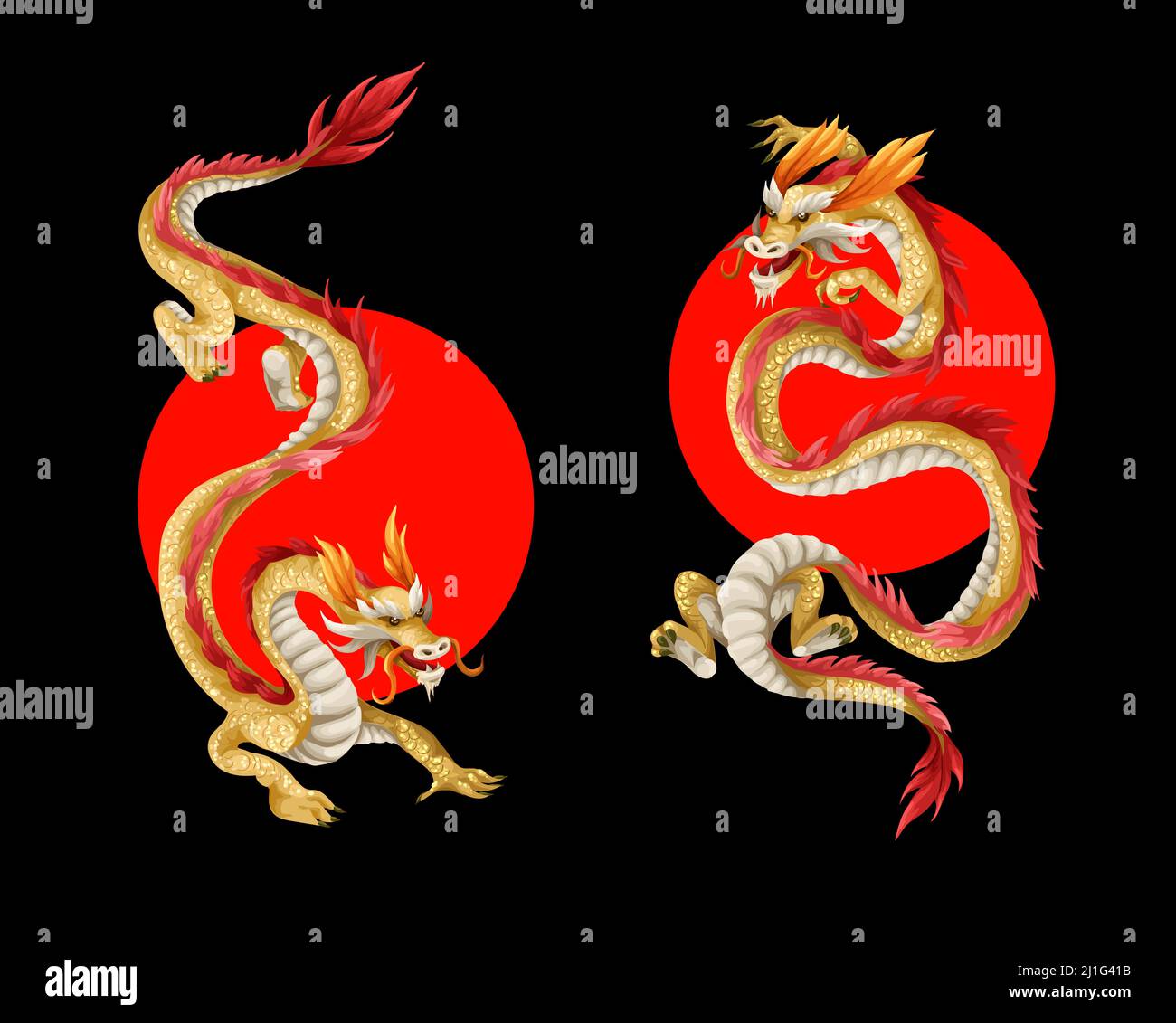 Japanese red circle Stock Vector Images - Alamy