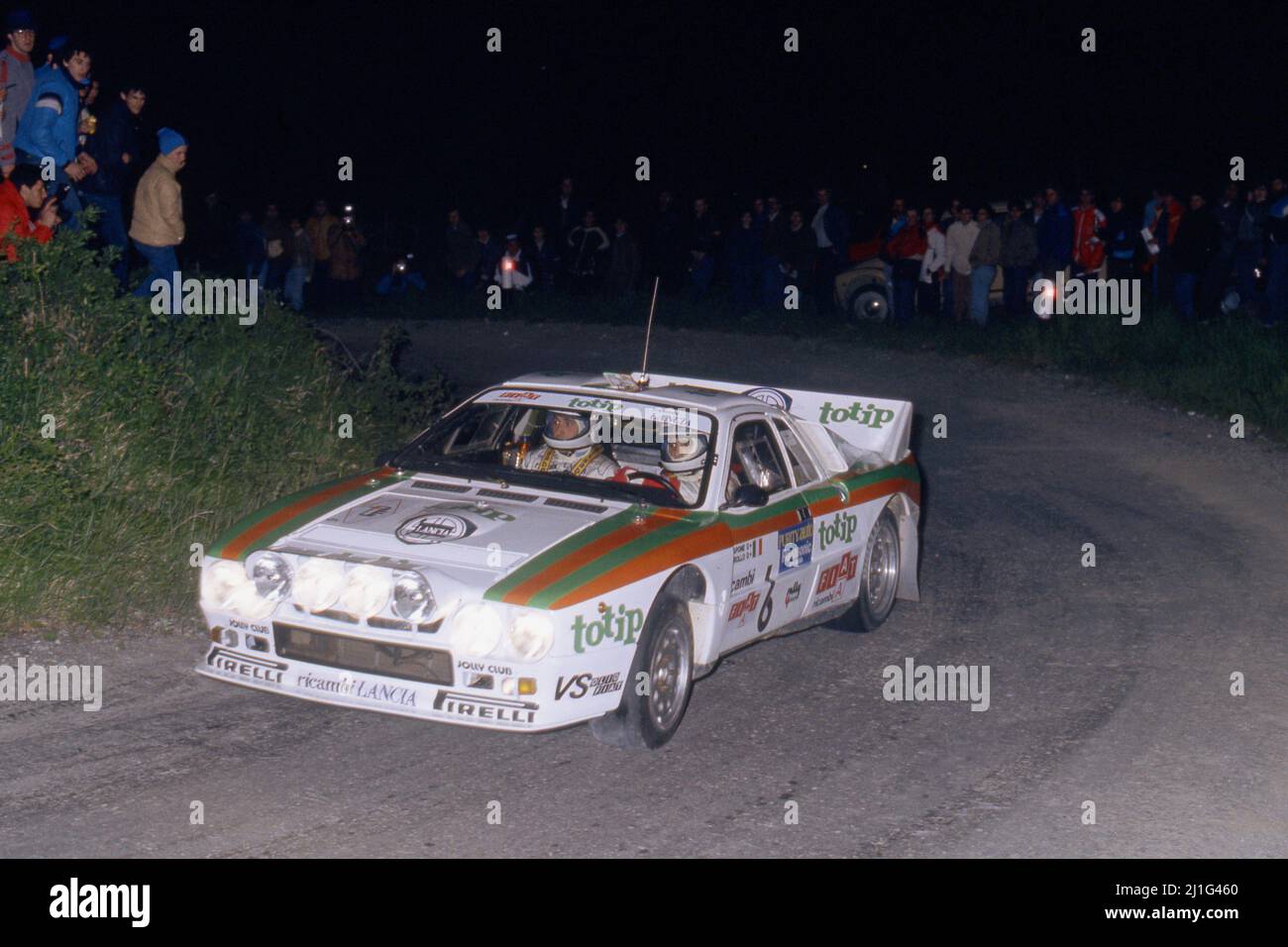 Carlo Capone (ITA) Luigi Pirollo (ITA) Lancia Rally 037 GrB Jolly Club ...