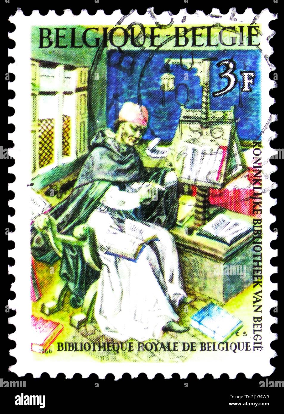 MOSCOW, RUSSIA - MARCH 10, 2022: Postage stamp printed in Belgium shows ...