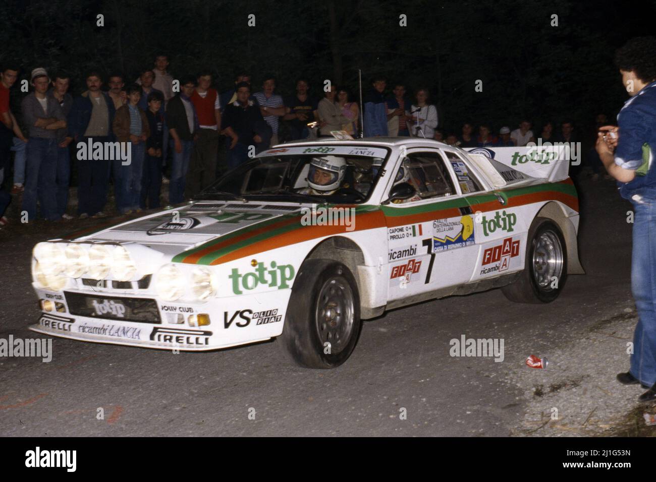 Carlo Capone (ITA) Luigi Pirollo (ITA) Lancia Rally 037 GrB Jolly Club ...