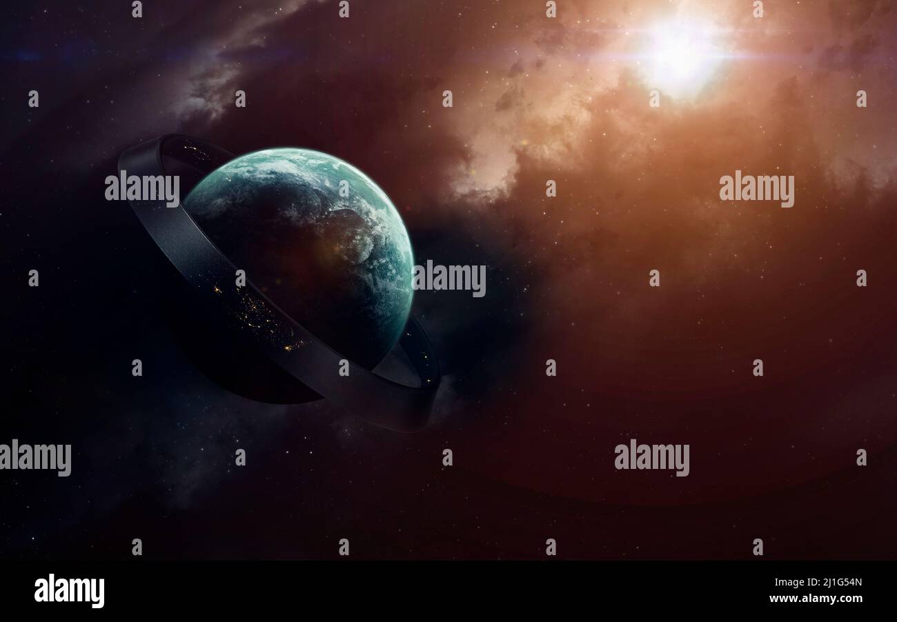 Science fiction space wallpaper, incredibly beautiful planets, galaxies ...