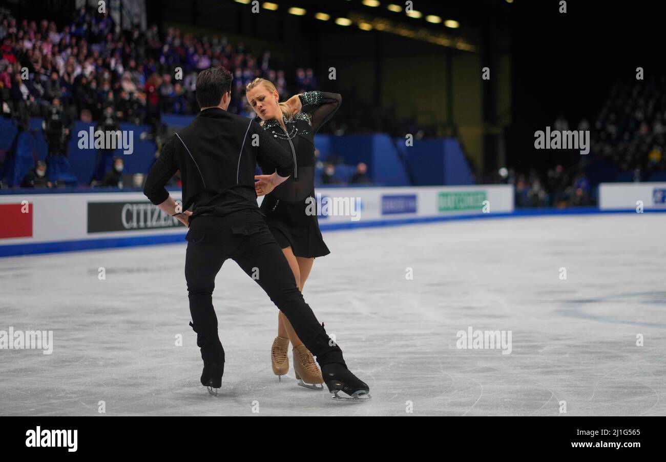 Montpellier, France. 25th Mar, 2022. Madison Hubbell and Zachary ...