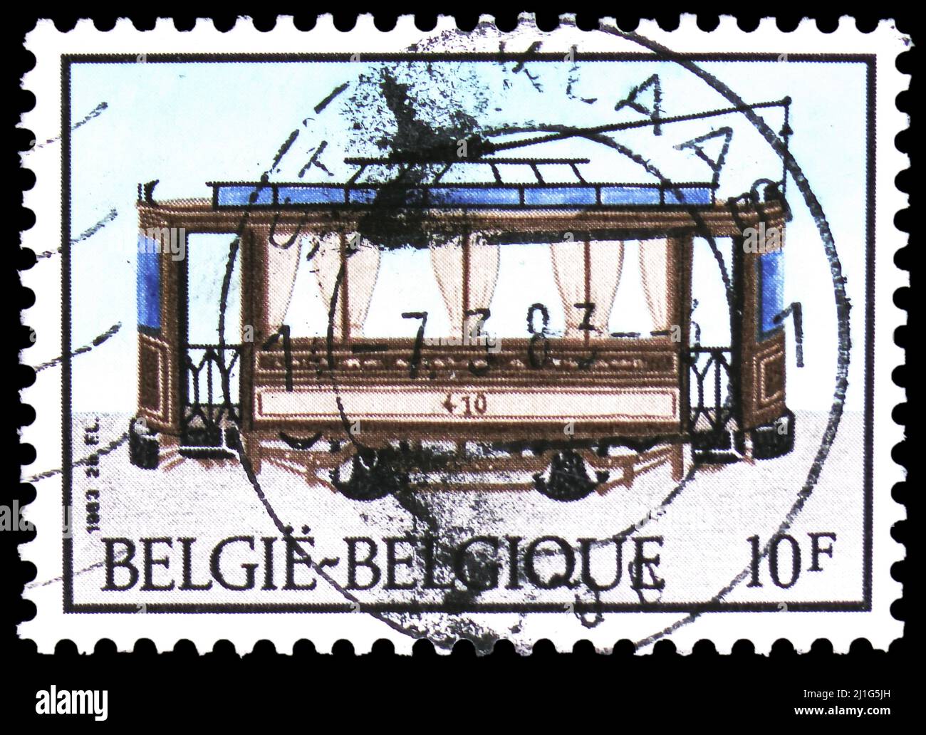 MOSCOW, RUSSIA - MARCH 10, 2022: Postage stamp printed in Belgium shows ...