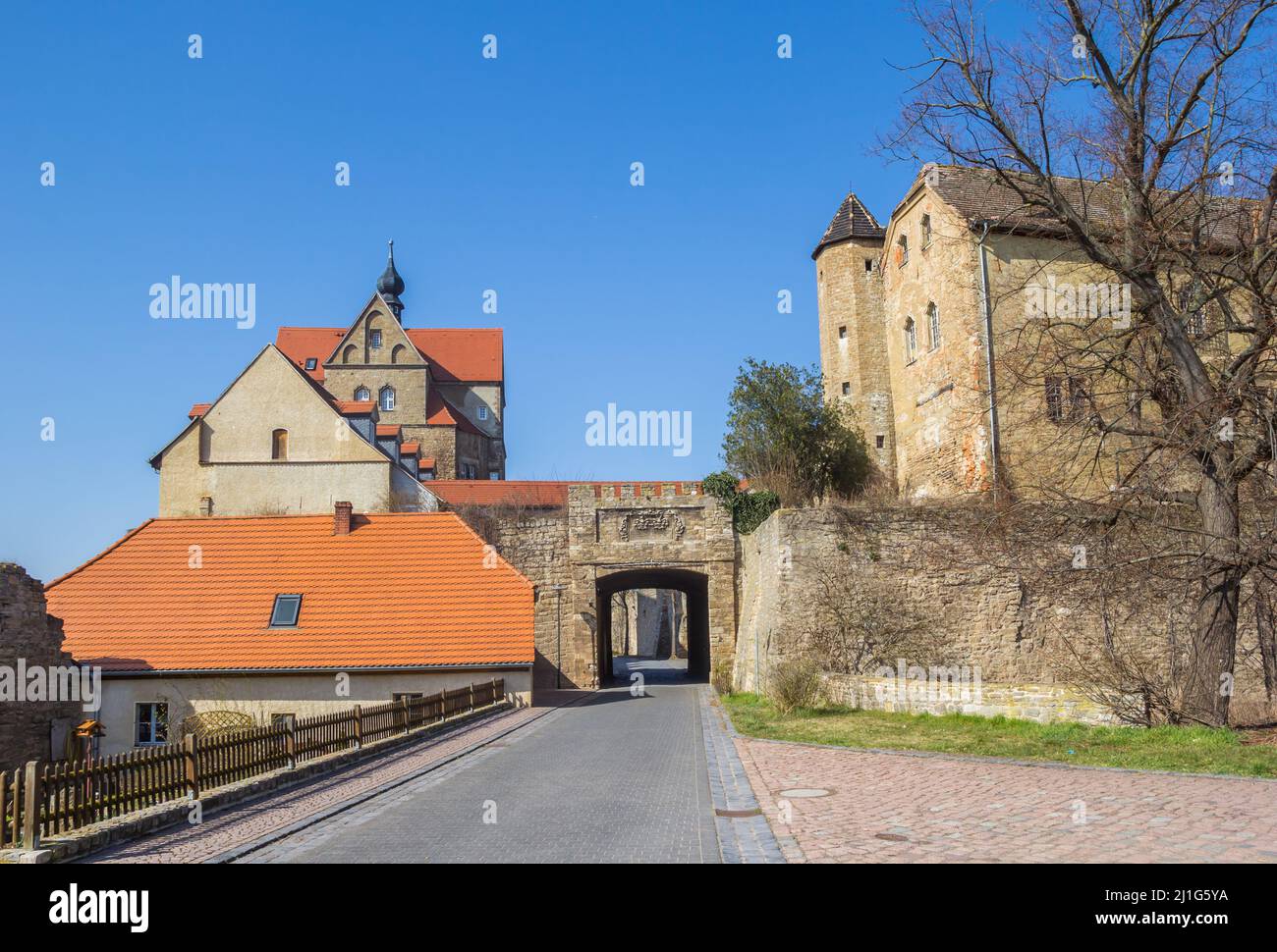 Entrance to the historic castle in Seeburg, Germany Stock Photo - Alamy