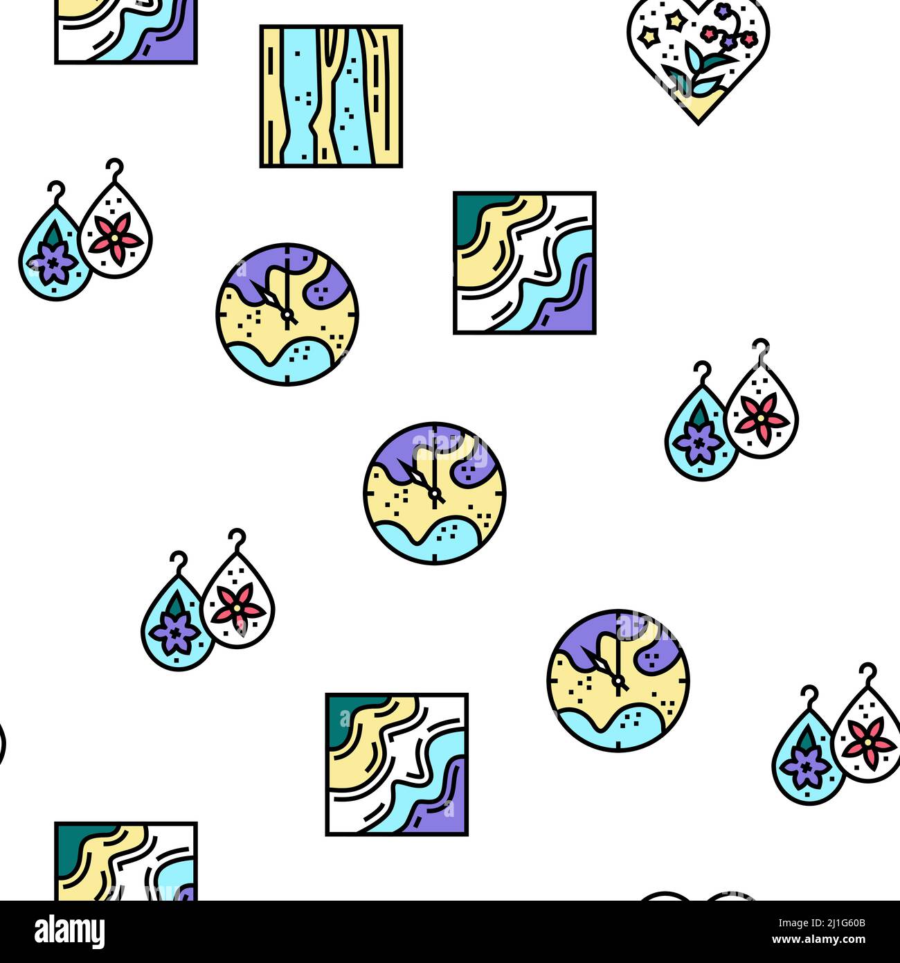 Resin Art Creation Vector Seamless Pattern Stock Vector Image & Art - Alamy
