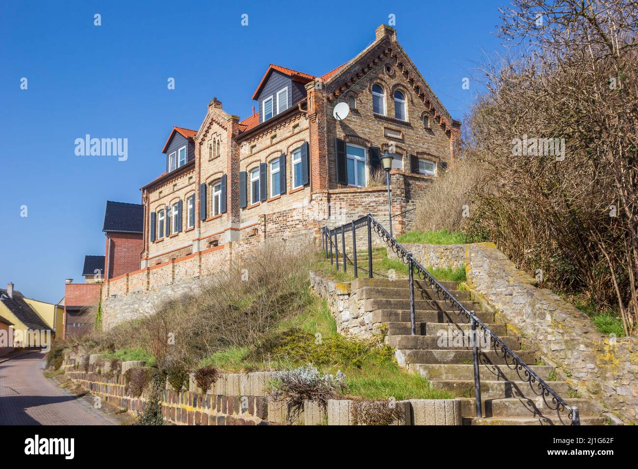 Old house on top of the hill in Seeburg, Germany Stock Photo - Alamy