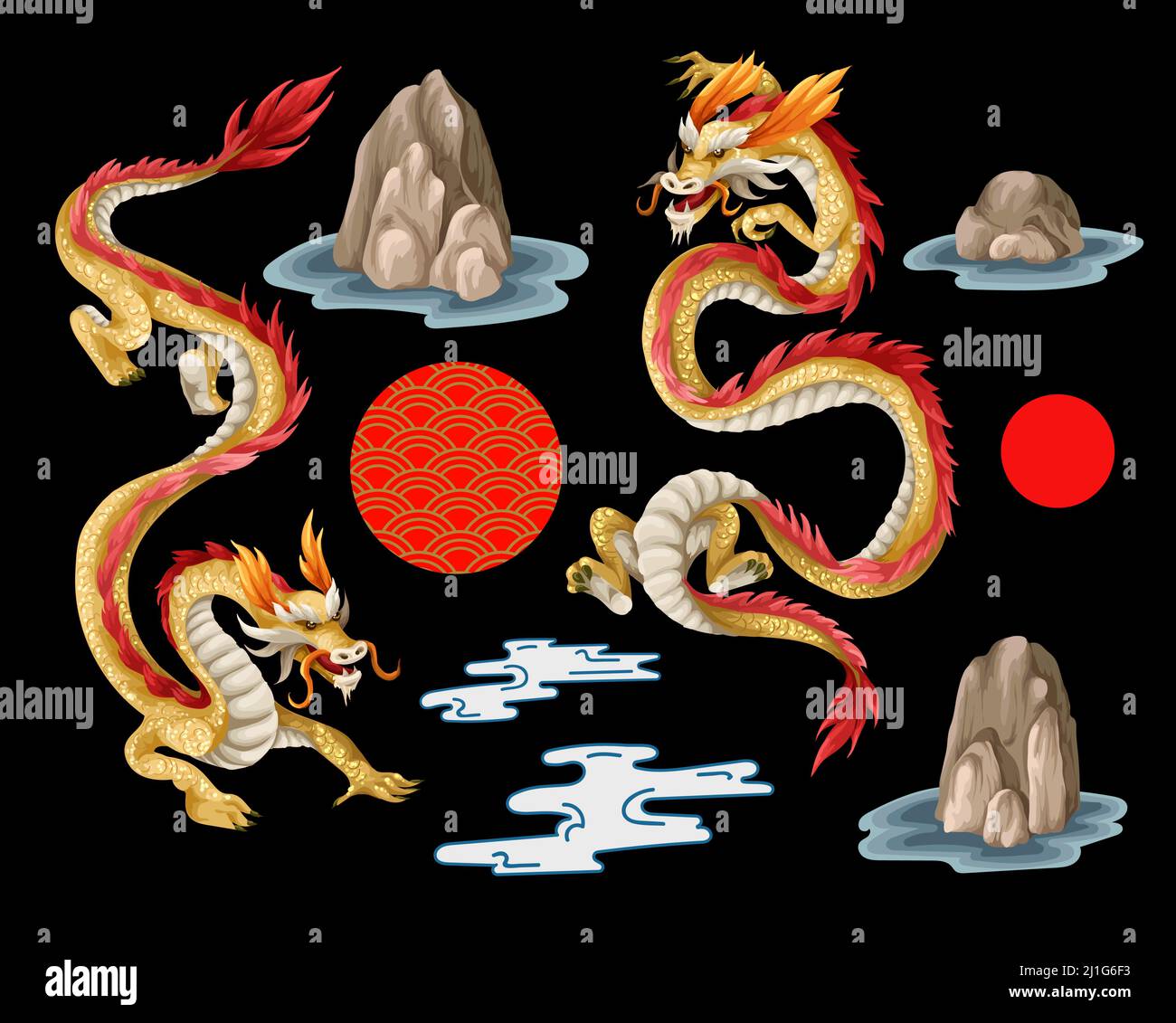 The dragon view Stock Vector Images - Alamy